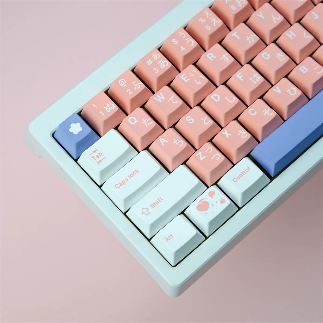 GMK Sakura PBT clones keycaps, 電腦＆科技, 電腦周邊及配件, 電腦鍵盤及相關產品 - Carousell