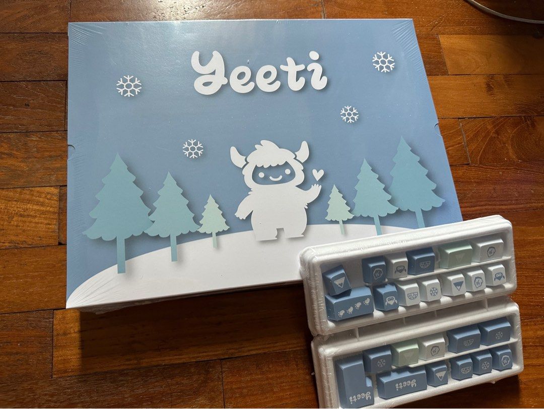 GMK Yeeti (base kit + novelties) keycap set, Computers & Tech, Parts ...