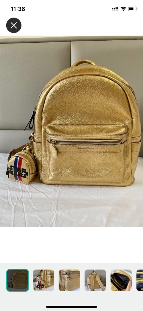 Gold C3po Samantha Thavasa Backpack Star Wars, Women's Fashion, Bags ...