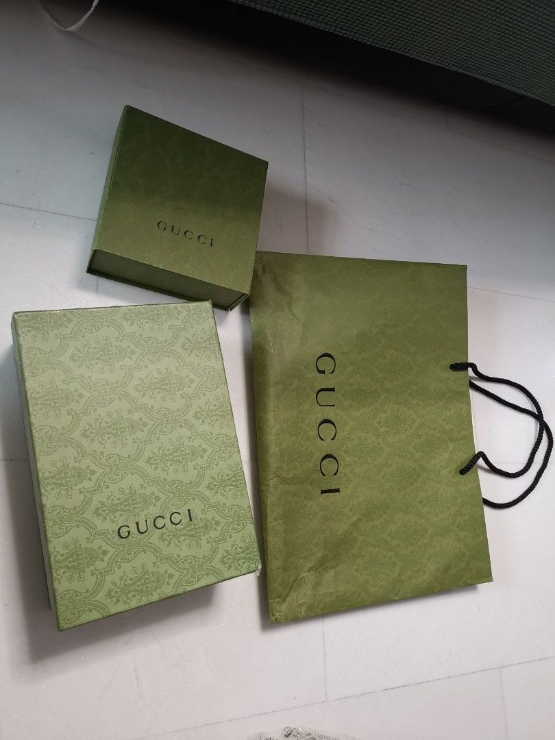 Gucci paper bag and empty box, Hobbies & Toys, Stationery & Craft ...