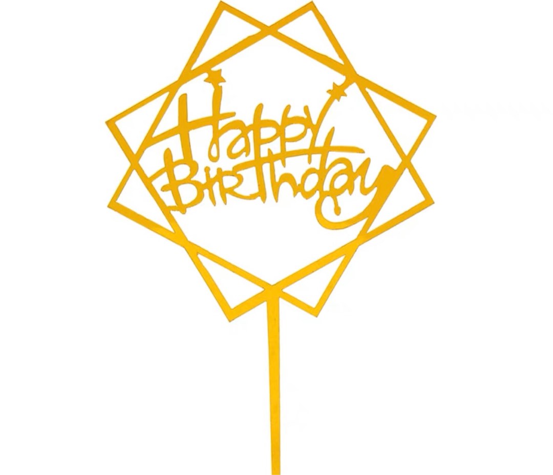 Happy Birthday topper / banner / cake topper, Hobbies & Toys ...
