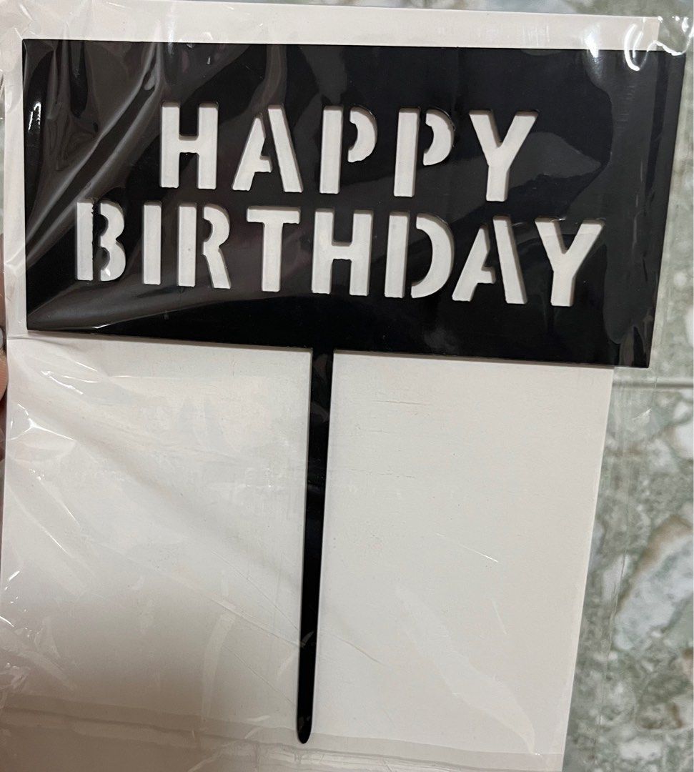 Happy Birthday topper / banner / cake topper, Hobbies & Toys ...