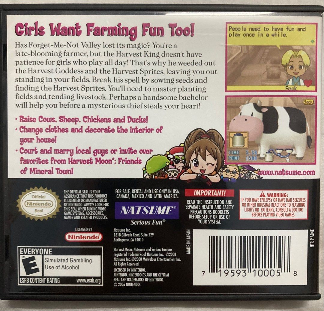 Harvest Moon DS Cute - ds game, Video Gaming, Video Games, Nintendo on ...