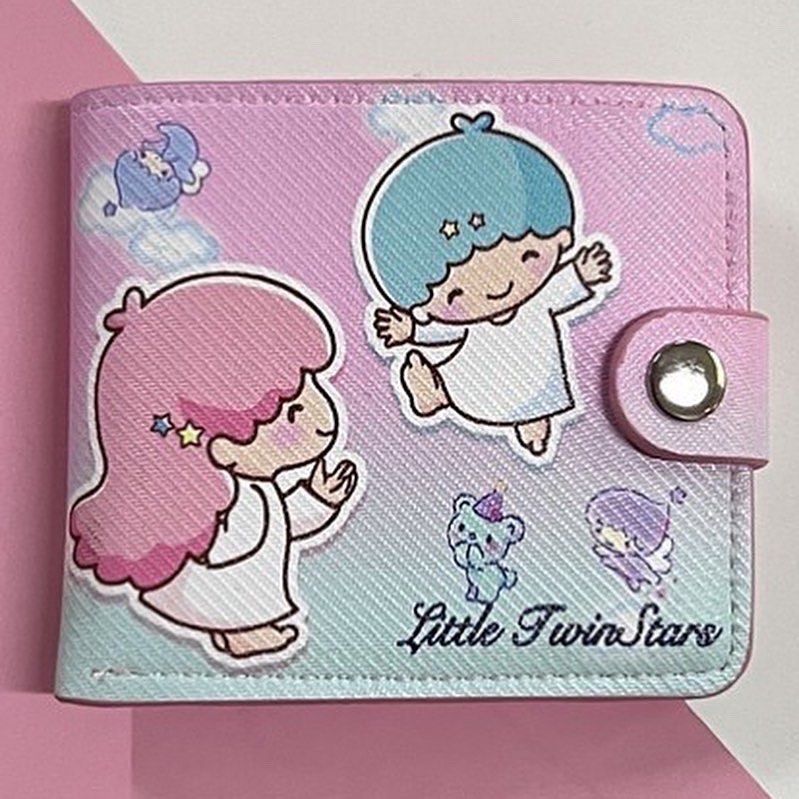 Hello Kitty Little Twin Stars My Melody Pochacco Cinnamoroll Pompompurin Kuromi Bifold kawaii ...