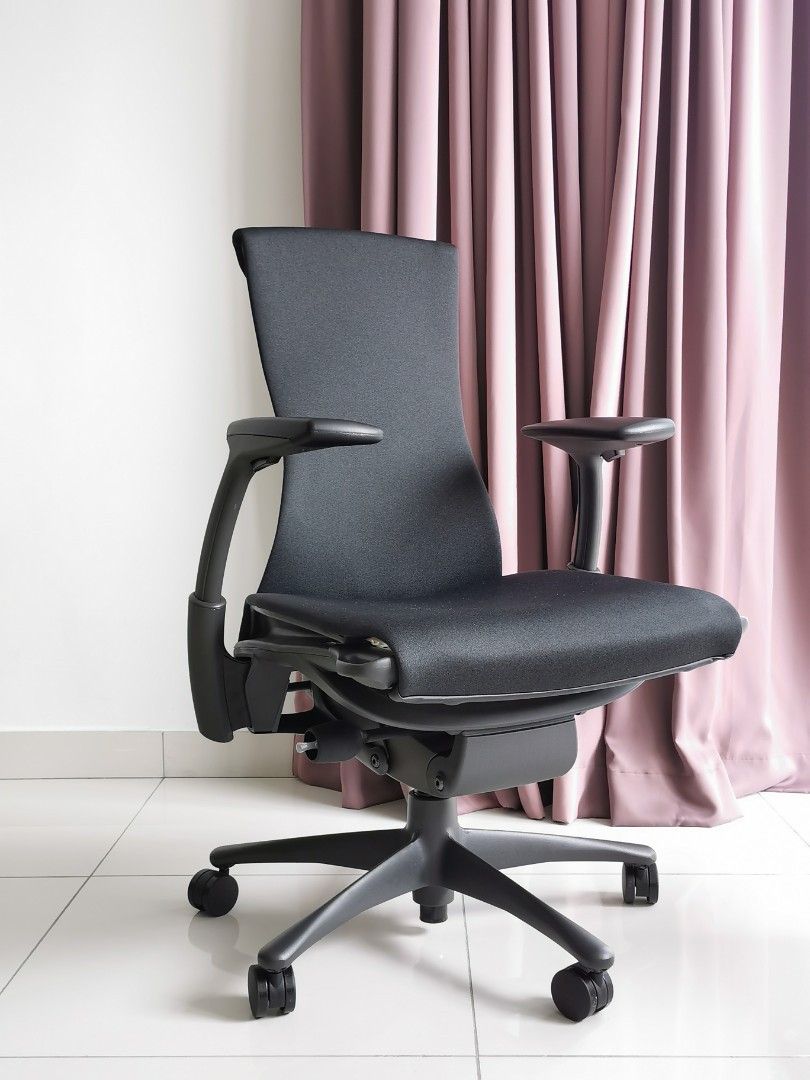 Herman Miller Embody Triple Black Furniture And Home Living Furniture Chairs On Carousell