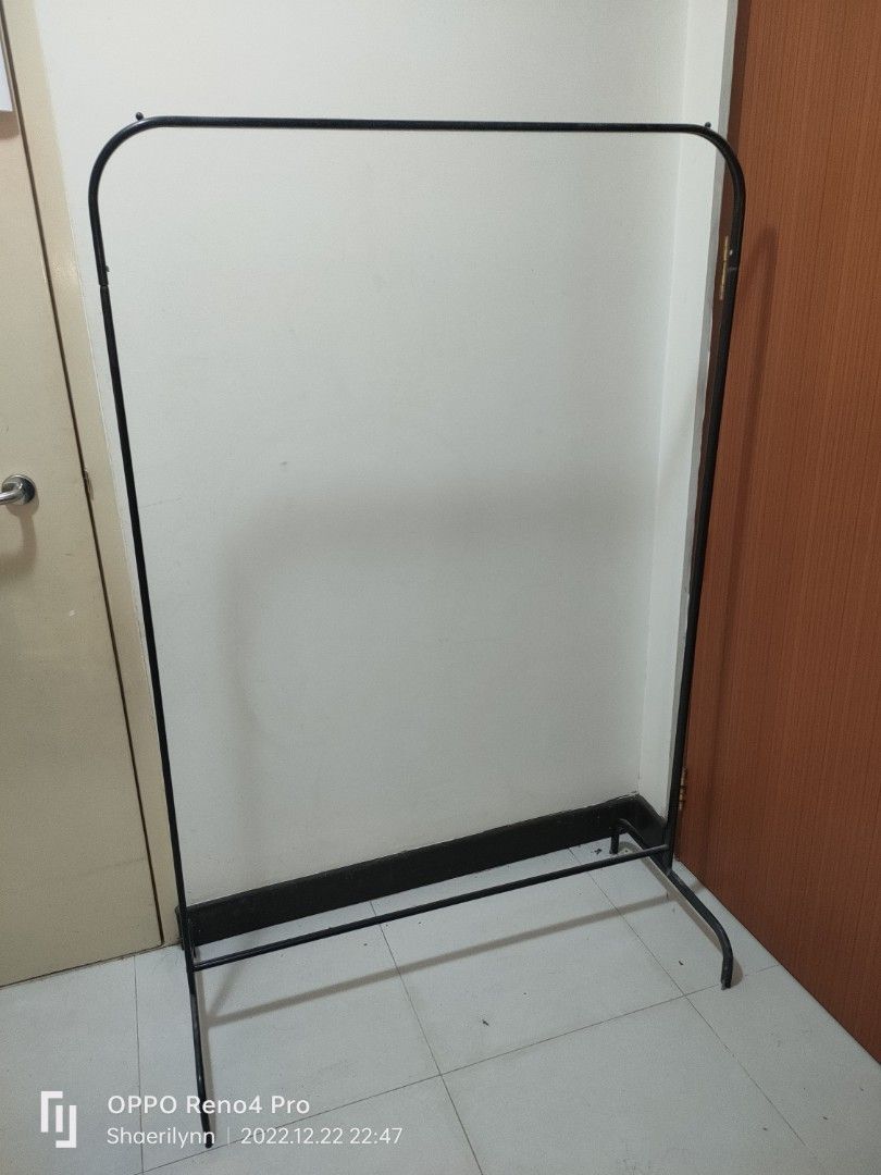 IKEA "A-FRAME" BLACK METAL CLOTHES RACK X2 SETS, Furniture & Home ...