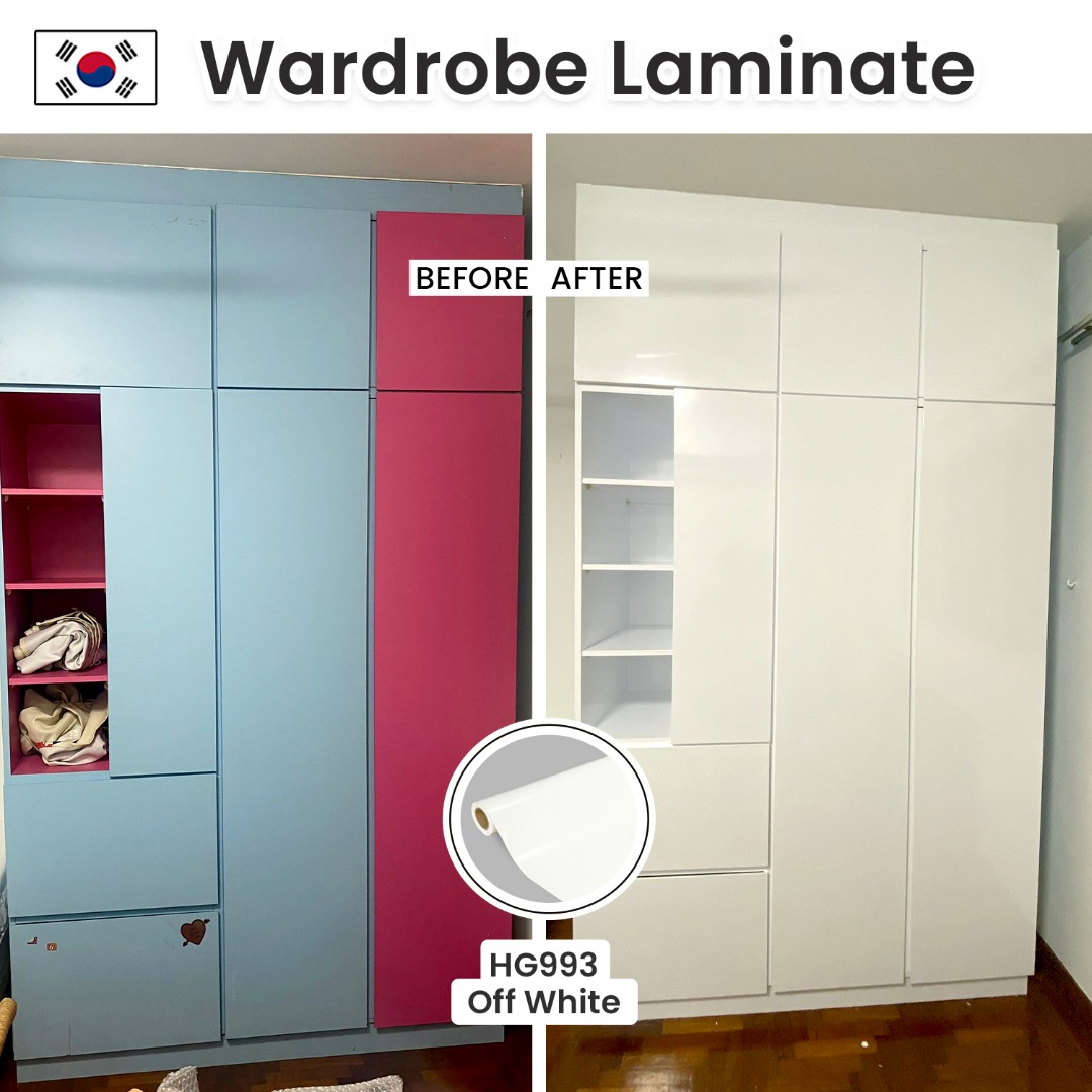 INFEEL KOREA Wardrobe Laminate / Cupboard Laminate / Bedroom wrapping ...