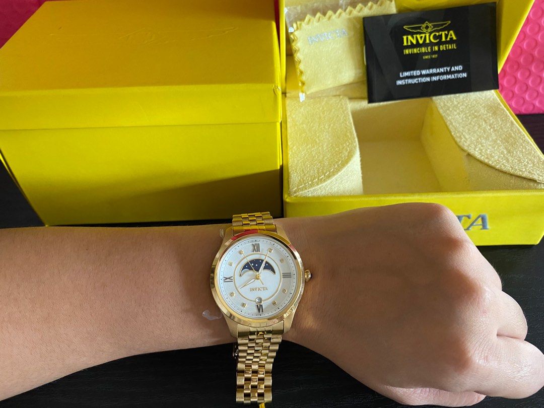 Invicta Sun and Moon Watch, Women's Fashion, Watches & Accessories ...