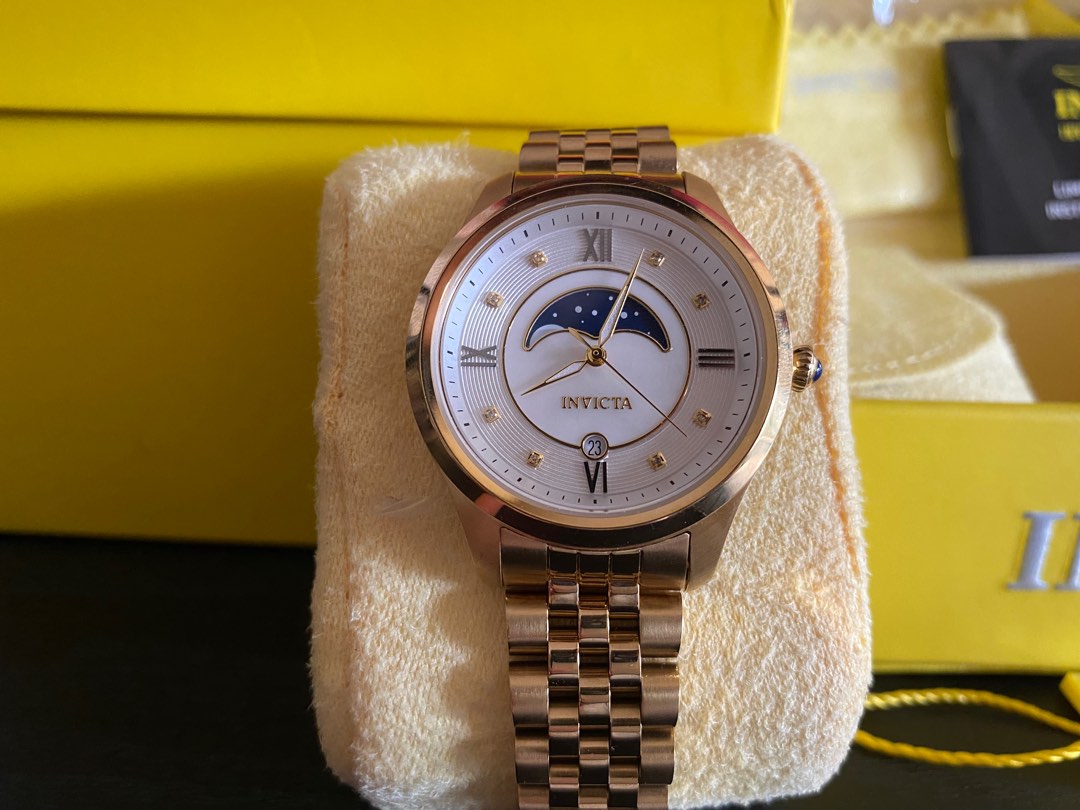 Invicta Sun and Moon Watch, Women's Fashion, Watches & Accessories ...
