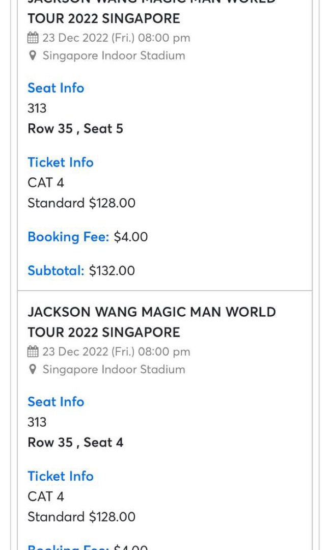 Jackson Wang Magic Man World Tour, Tickets & Vouchers, Event Tickets on ...