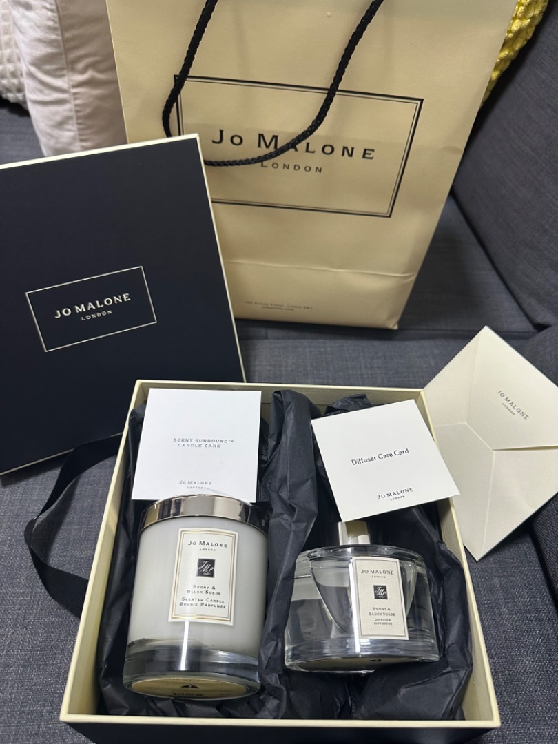 Jo Malone London gift set / scented candle + diffuser, Furniture & Home ...