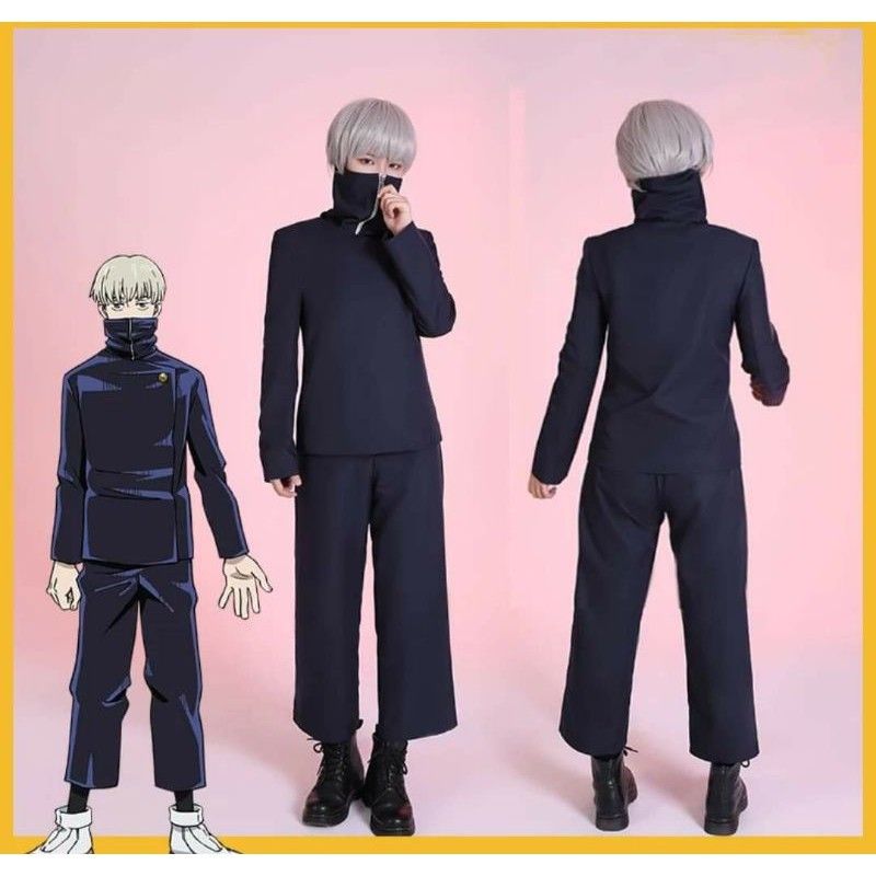 Jujutsu Kaisen Toge Inumaki Cosplay with Wig, Men's Fashion, Tops ...