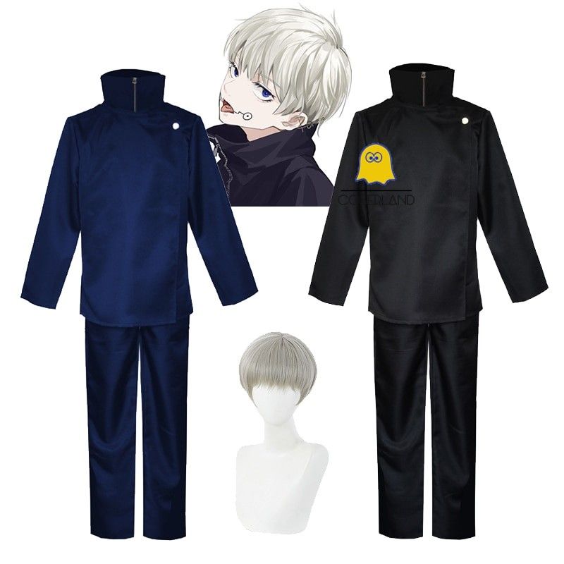 Jujutsu Kaisen Toge Inumaki Cosplay with Wig, Men's Fashion, Tops ...