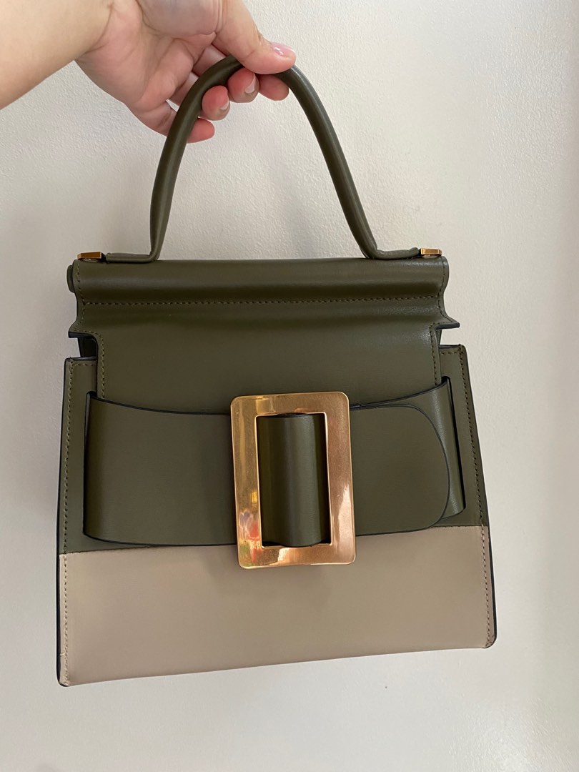 Karl 24cm boyy-like Olive Beige with gold hardware, Women's Fashion ...