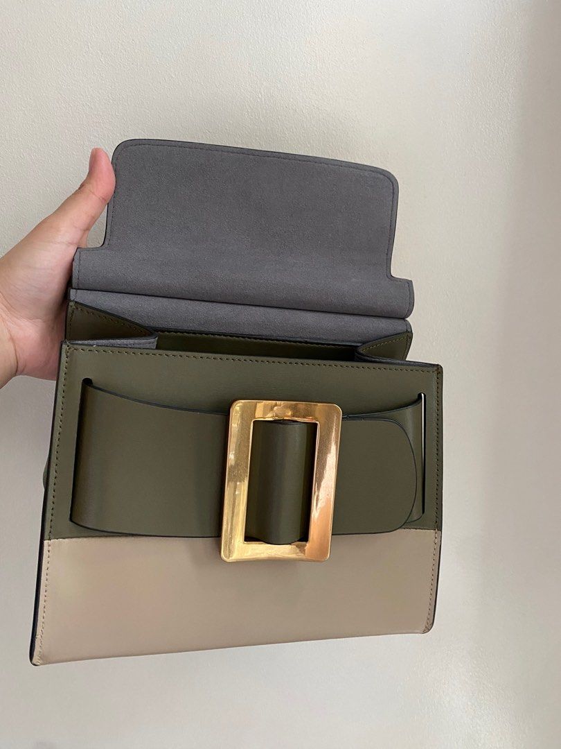 Karl 24cm boyy-like Olive Beige with gold hardware, Women's Fashion ...