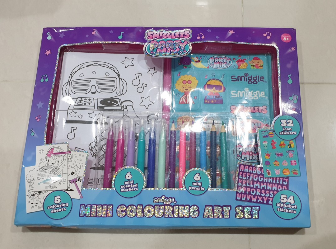 Smiggle Art Craft & Colouring Set, Kids Activity Books/Set, Birthday ...