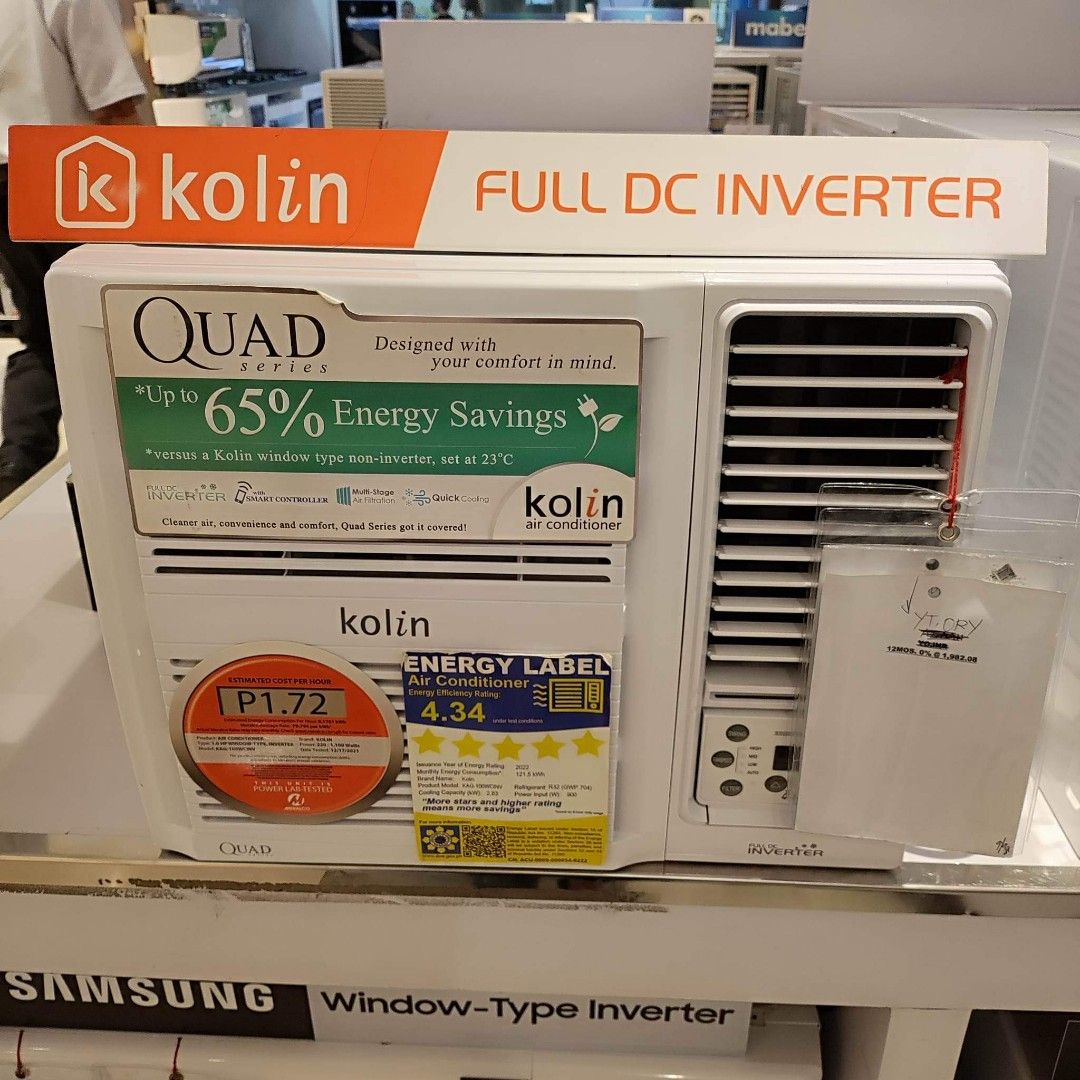 Kolin Quad Series Window Type Inverter, TV & Home Appliances, Air ...