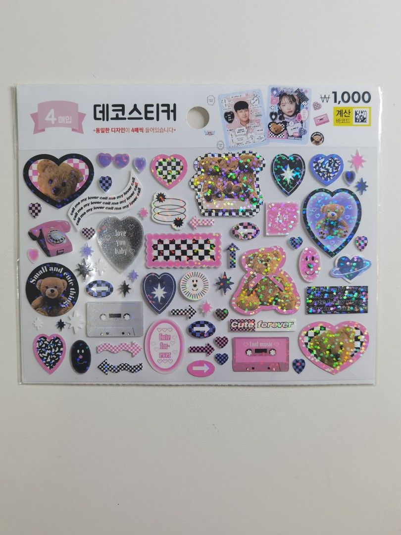 Korean daiso stickers seventeen skz twice nct 127 dream deco toploaders ...