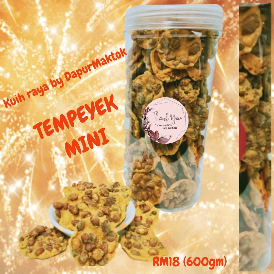 KUIH RAYA MURAH SEDAP BORONG mazola bangkit tempeyek, Food & Drinks ...