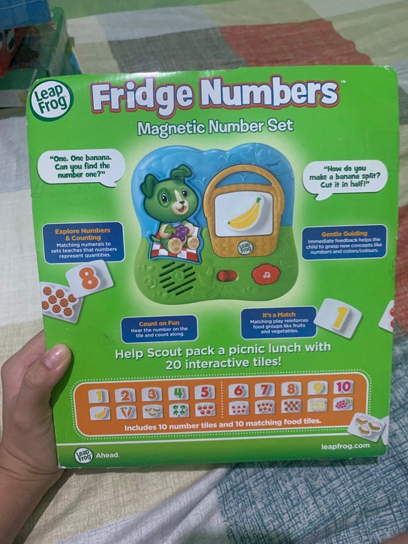 Leapfrog Fridge Numbers, Hobbies & Toys, Toys & Games on Carousell