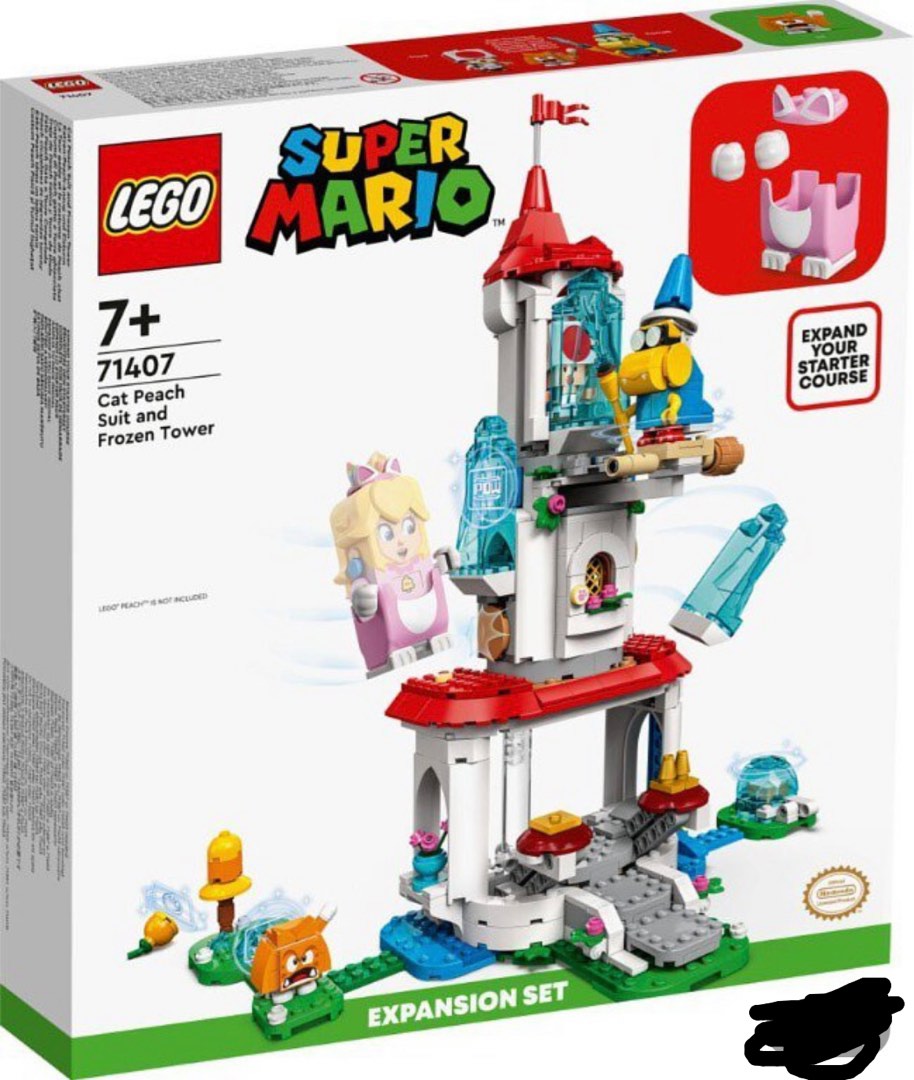 LEGO 71407 貓咪碧姬公主服裝和冰雪塔擴充版圖 (超級瑪利奧), 興趣及遊戲, 玩具 & 遊戲類 - Carousell