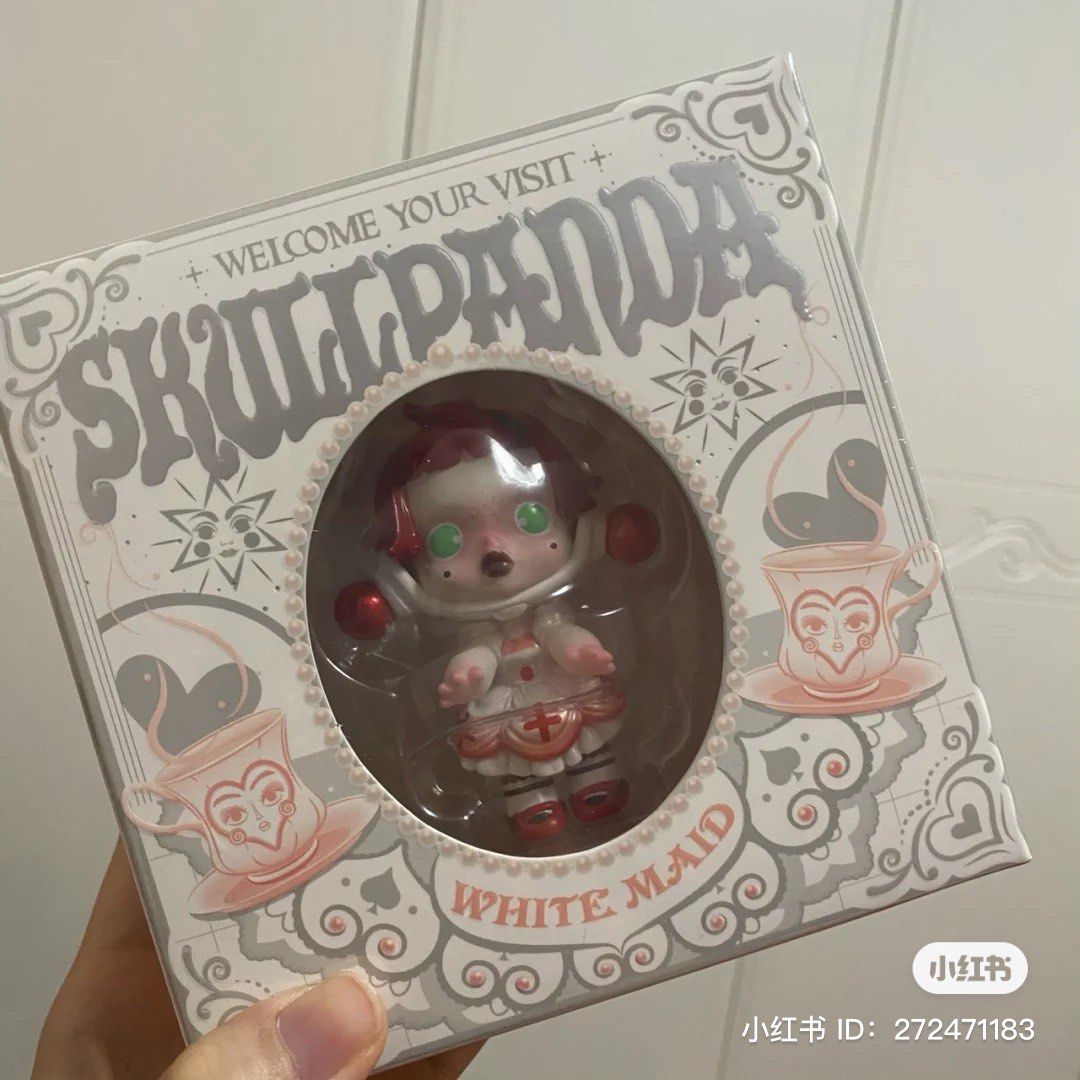 (LIMITED EDITION) Popmart Skullpanda White Maid Figure, Hobbies & Toys ...