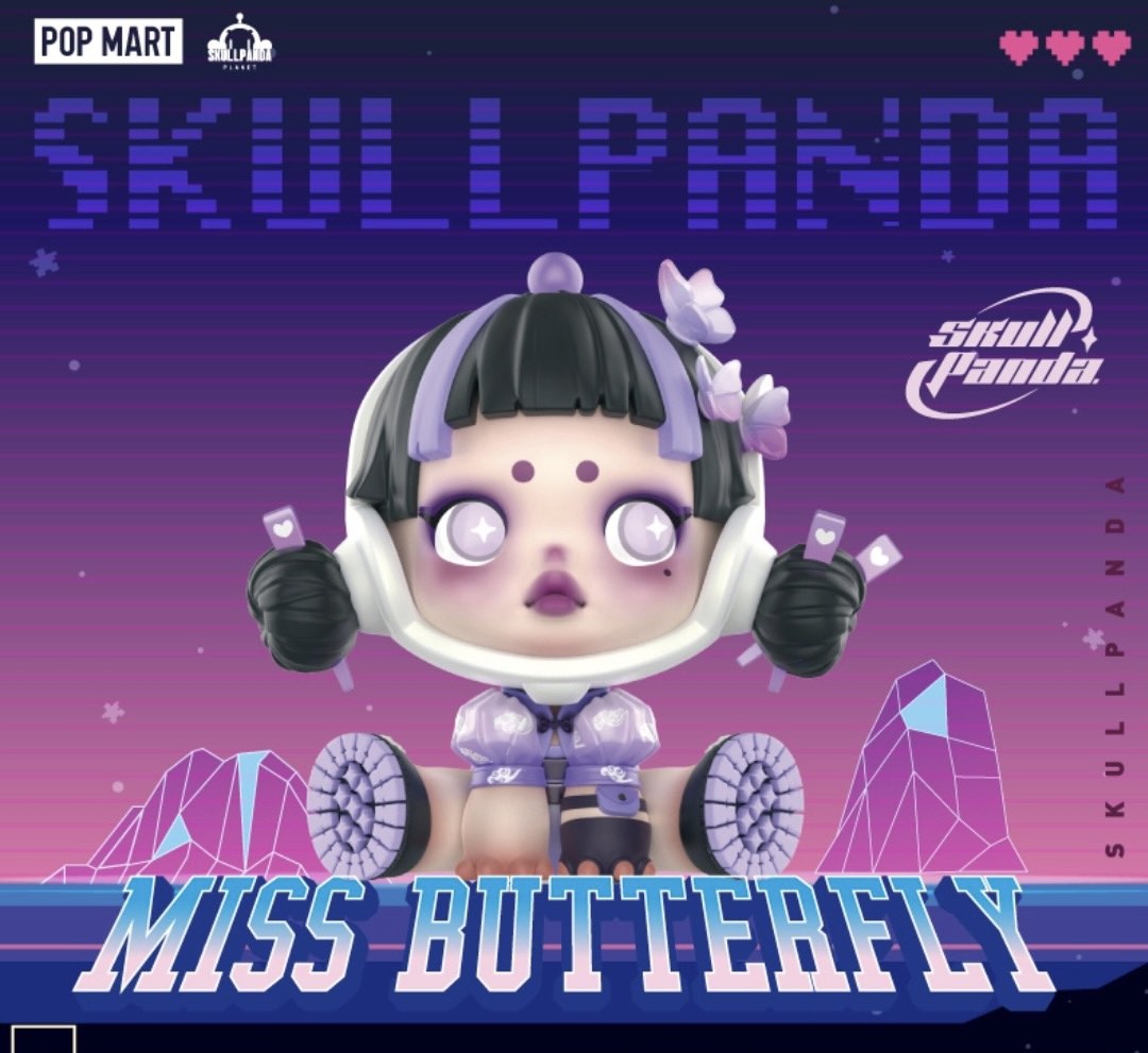 (LIMITED EDITION) Popmart Skullpanda Miss Butterfly Figure, Hobbies ...