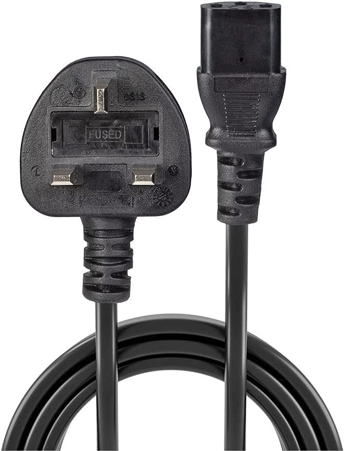 Lindy UK Mains 3 Pin Plug to IEC C13 Power Cable, Computers & Tech ...