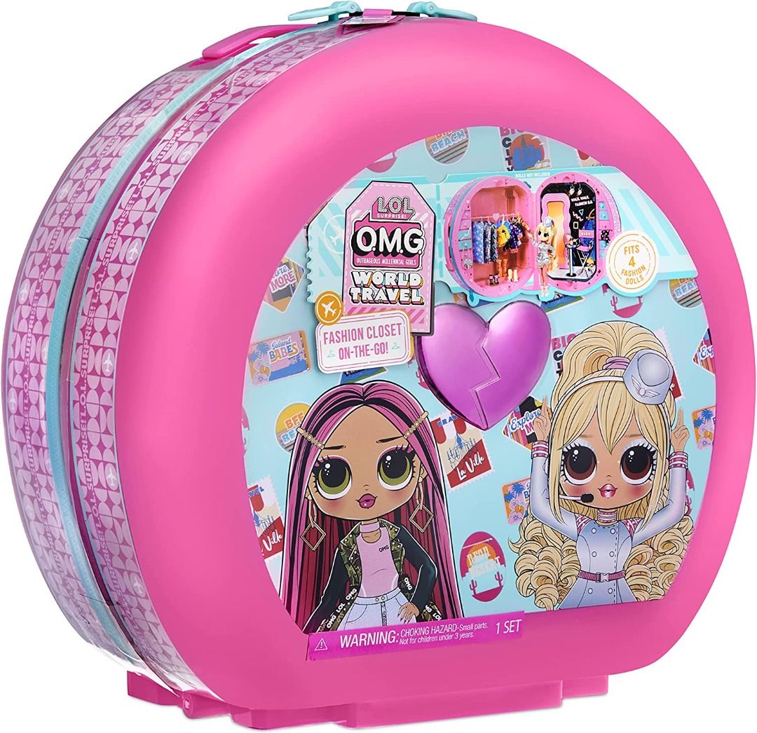 LOL Surprise OMG World Travel Fashion Closet On-The-Go with Accessories ...