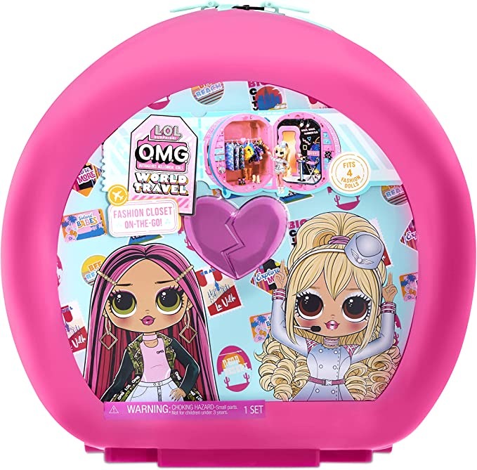 LOL Surprise OMG World Travel Fashion Closet On-The-Go with Accessories ...