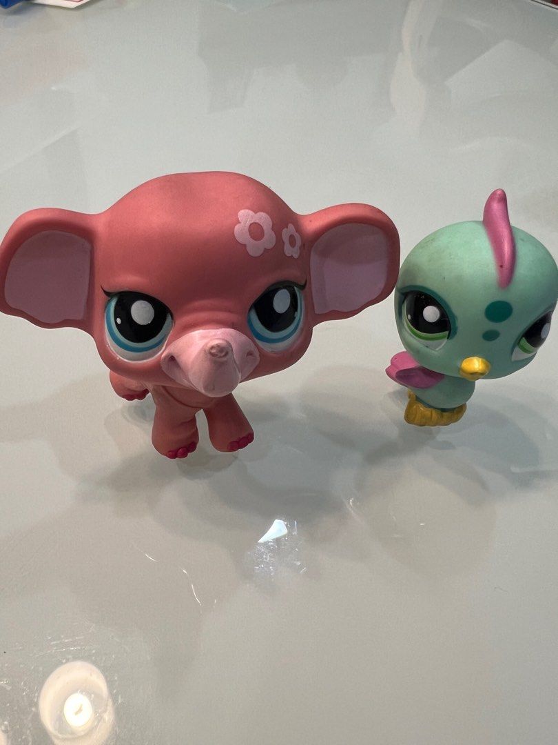 LPS Elephant & bird, Hobbies & Toys, Toys & Games on Carousell