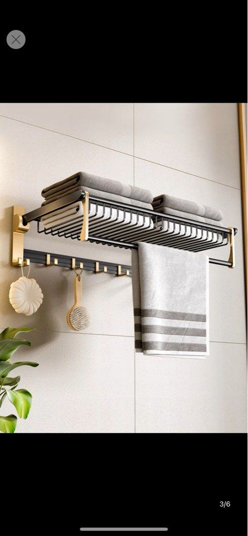 Luxury bathroom rack 60cm, Furniture & Home Living, Bathroom & Kitchen ...