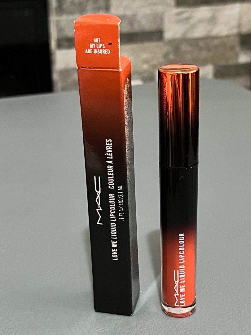 MAC Love Me Lipcolour My lips are insured, Beauty & Personal Care, Face ...