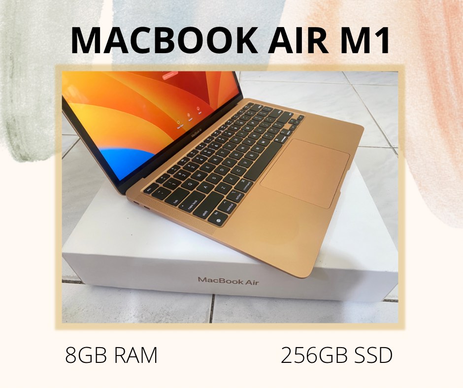 MACBOOK AIR GOLD M1 CHIP 8GB RAM 256GB SSD, Computers & Tech, Laptops ...