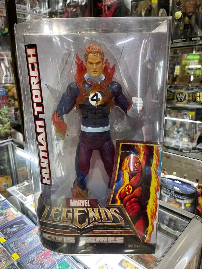 Marvel Legends ICONS 12" Human Torch, Hobbies & Toys, Toys & Games on ...