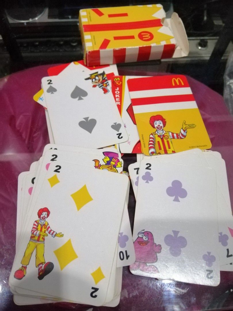 Mcd playing card, Hobbies & Toys, Toys & Games on Carousell