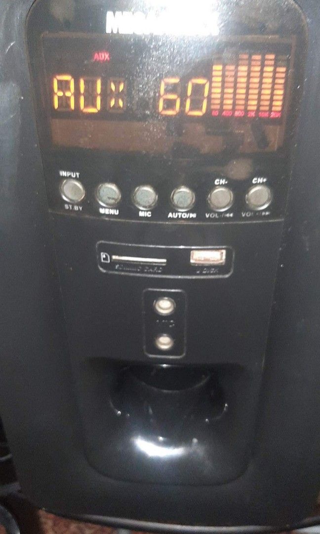 Megamaxx mms-214fus 2.1 multimedia subwoofer with remote, Audio ...