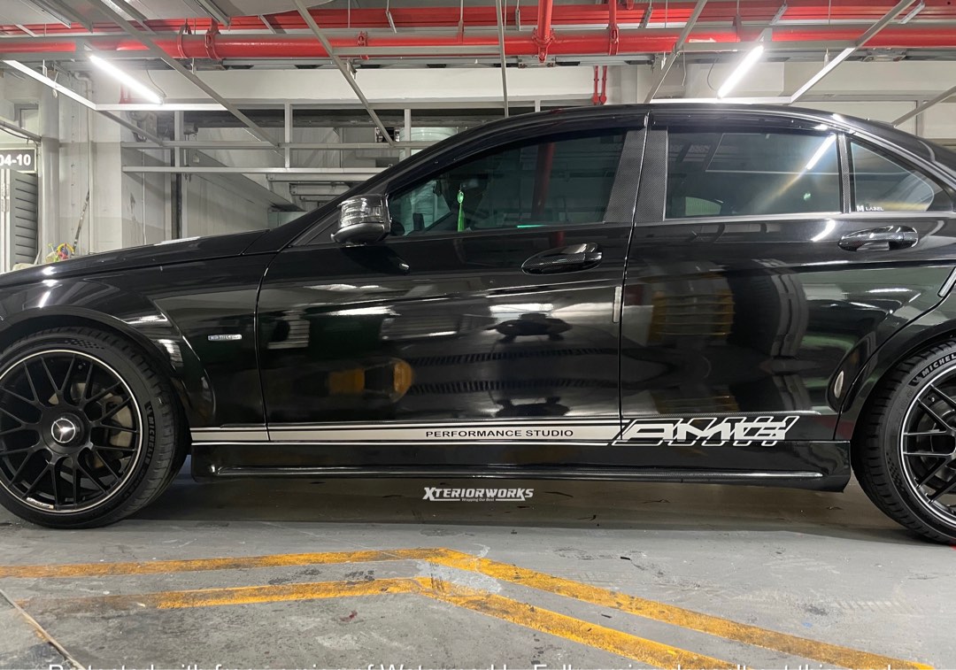 Mercedes AMG Side strip sticker, Car Accessories, Accessories on Carousell