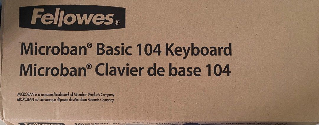 Microban Fellowes Basic 104 Keyboard, Computers & Tech, Parts ...