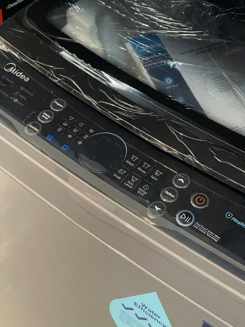 MIDEA 7.5KG TOP LOAD WASHING MACHINE LUNAR DIAL SERIES MA200W75 Display ...