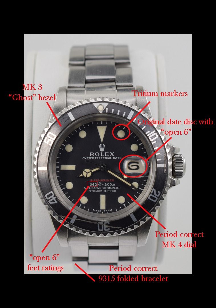 Military Rolex Submariner "Red" MK 4 Ref: 1680, Box and papers, Luxury ...