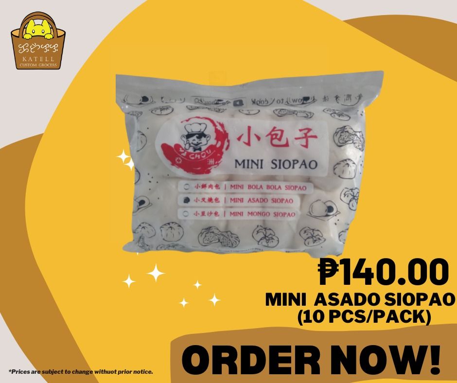 Mini Asado Siopao (10pcs per pack), Food & Drinks, Chilled & Frozen ...