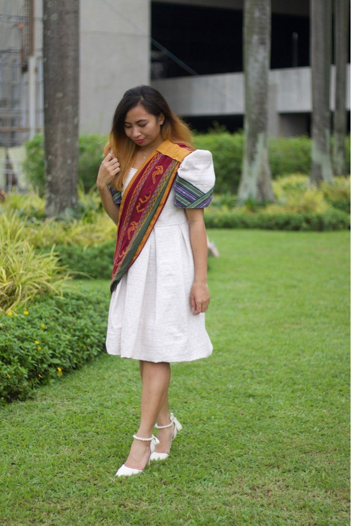 Modern Filipiniana Dress (Authentic Inabel from Ilocos), Women's ...