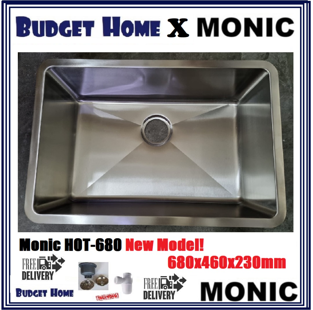 Monic Undermount Kitchen sink // Monic 680 HOT, Furniture & Home Living ...