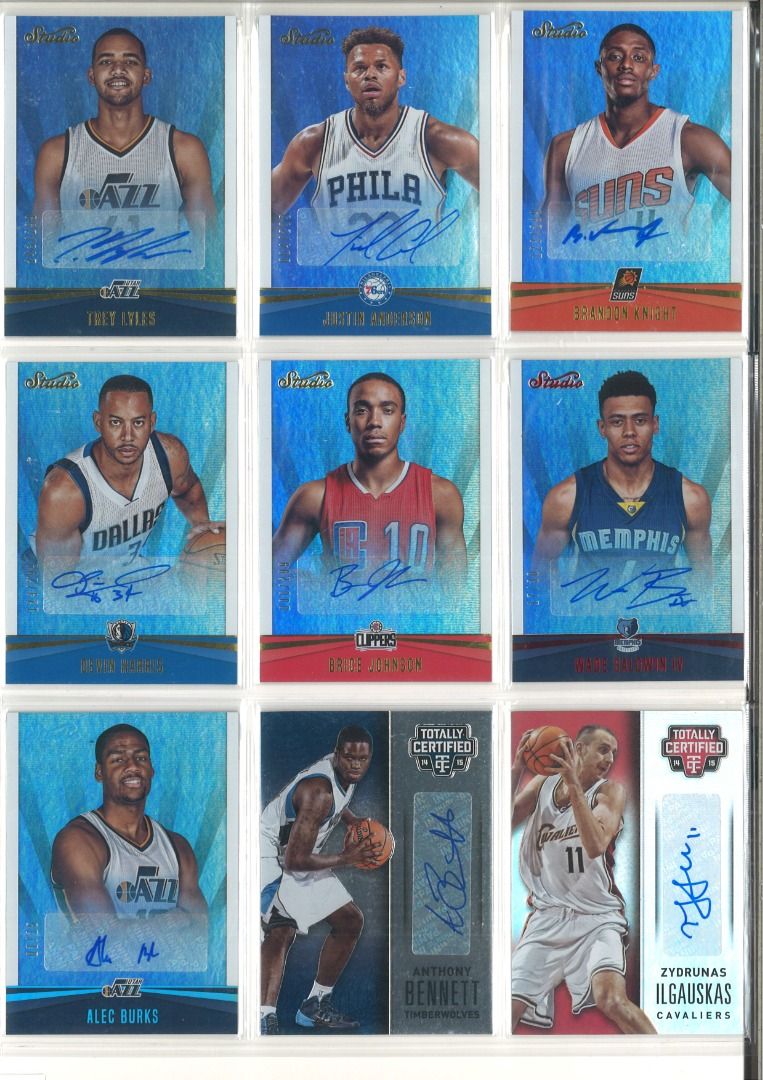 NBA Basketball Autograph cards lot (33 cards total), Hobbies & Toys ...