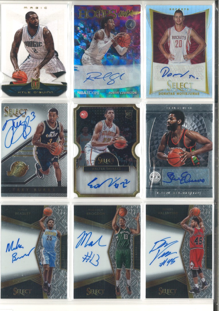 NBA Basketball Autograph cards lot (33 cards total), Hobbies & Toys ...