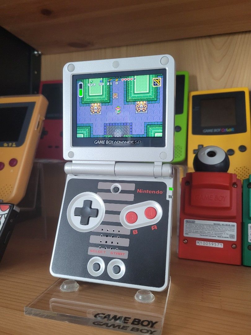 NES Edition Gameboy Advance SP IPS Modded Nintendo Game Boy GBA, Video ...