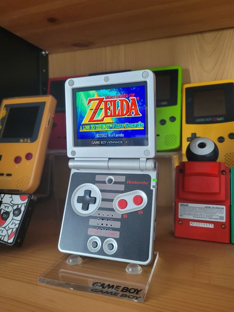 NES Edition Gameboy Advance SP IPS Modded Nintendo Game Boy GBA, Video ...