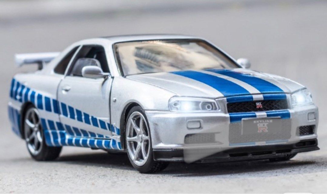 Nissan Skyline GTR - Brian's F&F 1:32 Die Cast, Hobbies & Toys, Toys ...