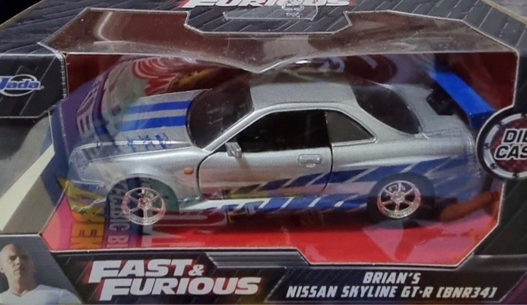 Nissan Skyline GTR - Brian's F&F 1:32 Die Cast, Hobbies & Toys, Toys ...
